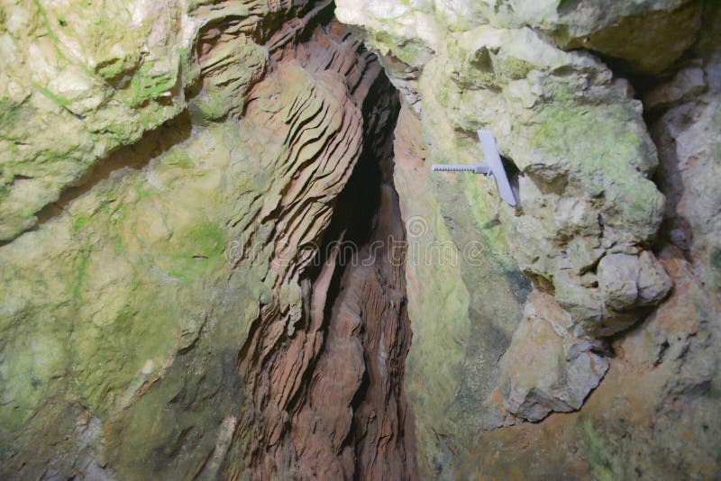 Rock Inside Bunker, Gibraltar Stock Image - Image of chairs, branch ...