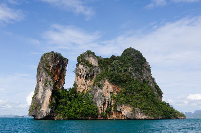 Rock island stock image. Image of travel, formation, archipelago - 81306599