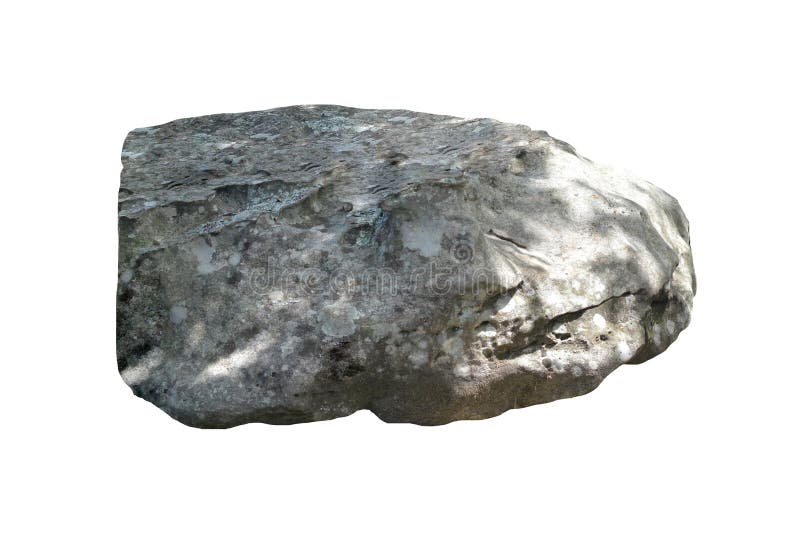 Rock Isolated on White Background . Stock Illustration - Illustration ...
