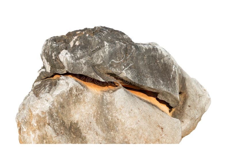 Rock Isolated on White Background, Stock Photo - Image of isolated ...
