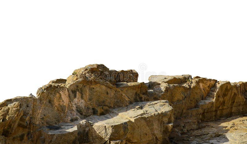 Rock Isolated on White Background.stone Stock Photo - Image of single ...