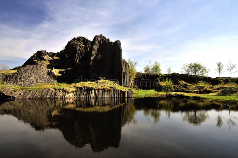 Rock with a lagoon stock photo. Image of green, national - 19279366