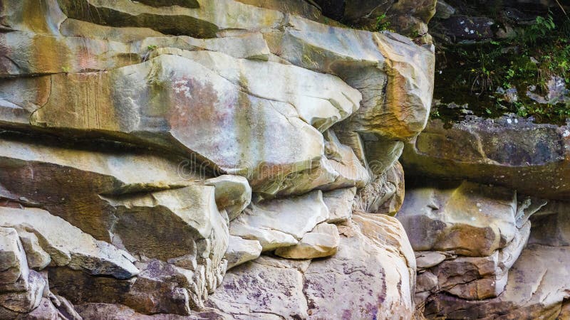 Rock with Large Smooth Stones, Interesting for Geologists_ Stock Photo ...