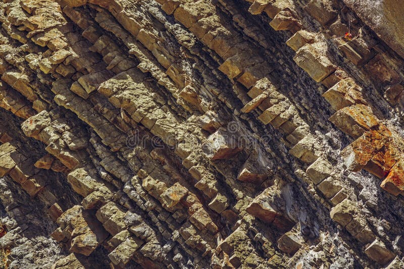Rock strata closeup stock photo. Image of formation, mineral - 76537116