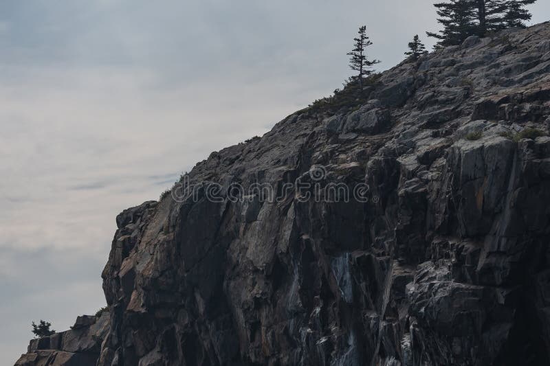 Rock Ledge Along the Coast of Maine Stock Photo - Image of park ...