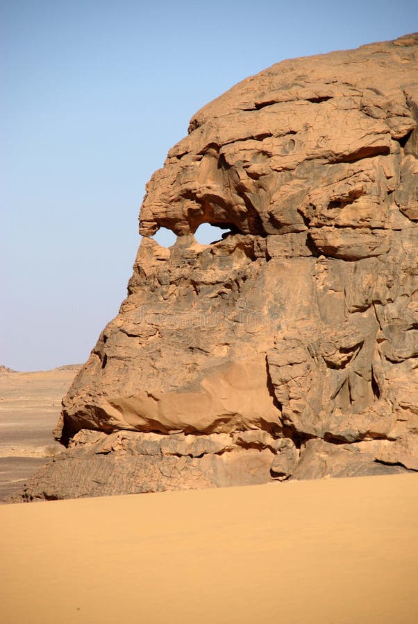 Rock in Libya stock image. Image of sand, wilderness - 12905765