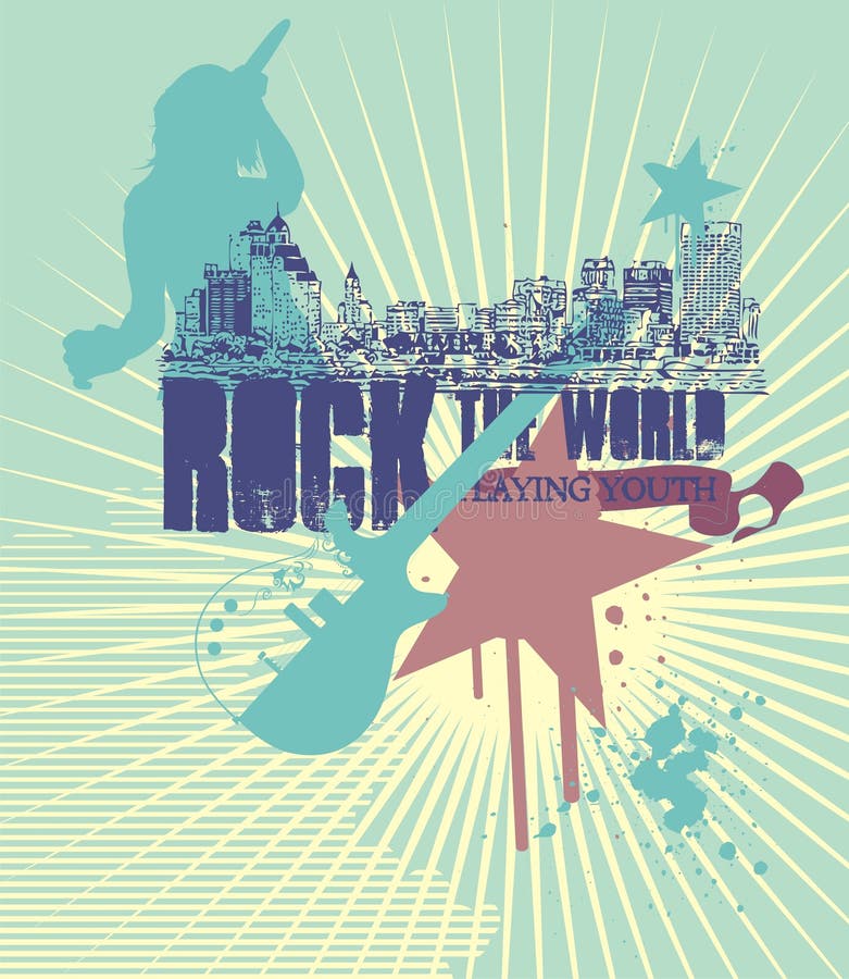 Rock line stock vector. Illustration of activities, graphic - 12920227