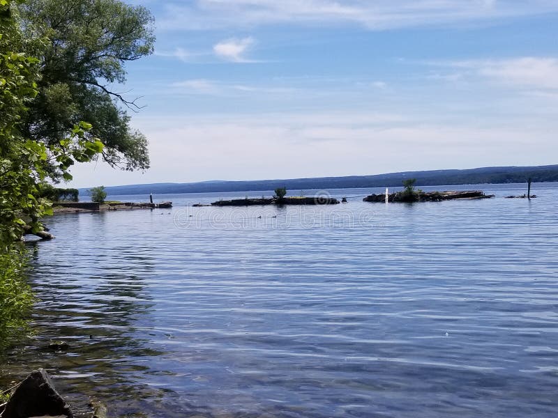 Rock line stock photo. Image of line, lake, rock, jutting - 124634324