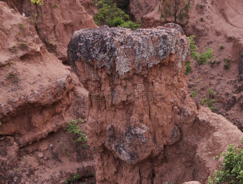 A rock made of clay stock image. Image of beautiful - 245616177