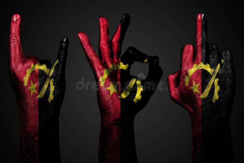 Rock and Metal, Full Black Hand Shows Goat Sign Stock Image - Image of ...