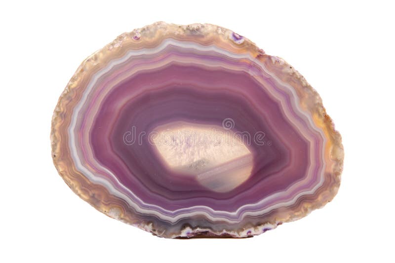 Rock Mineral Isolated on White Background Geode Stock Photo - Image of ...