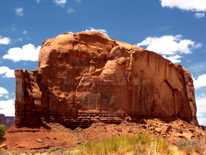 Rock in Monument Valley stock photo. Image of desolate - 11815498