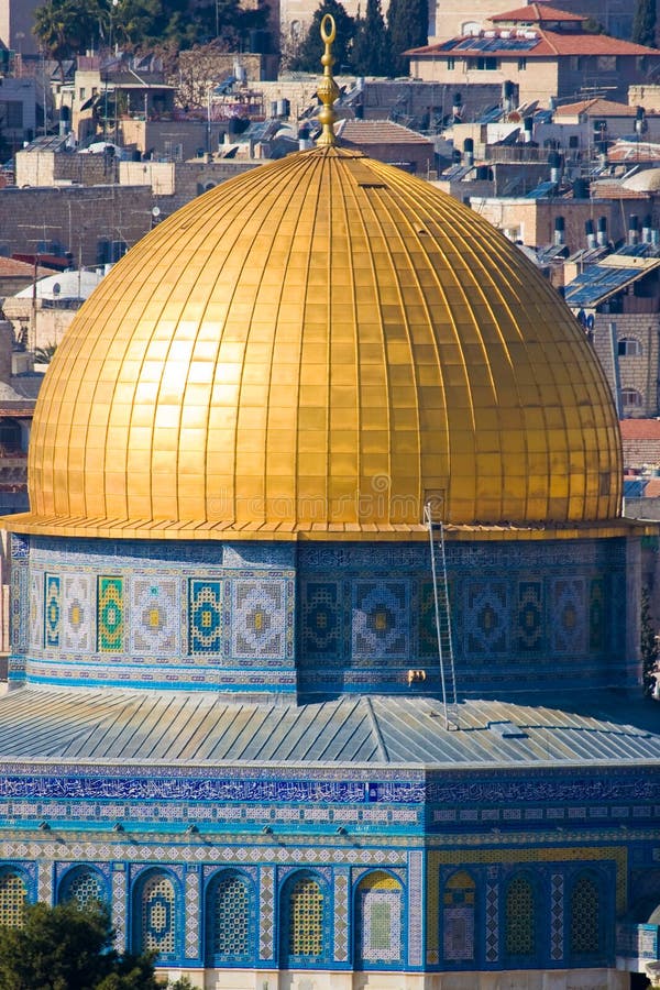 Rock Mosque stock photo. Image of dome, tourism, window - 14134652