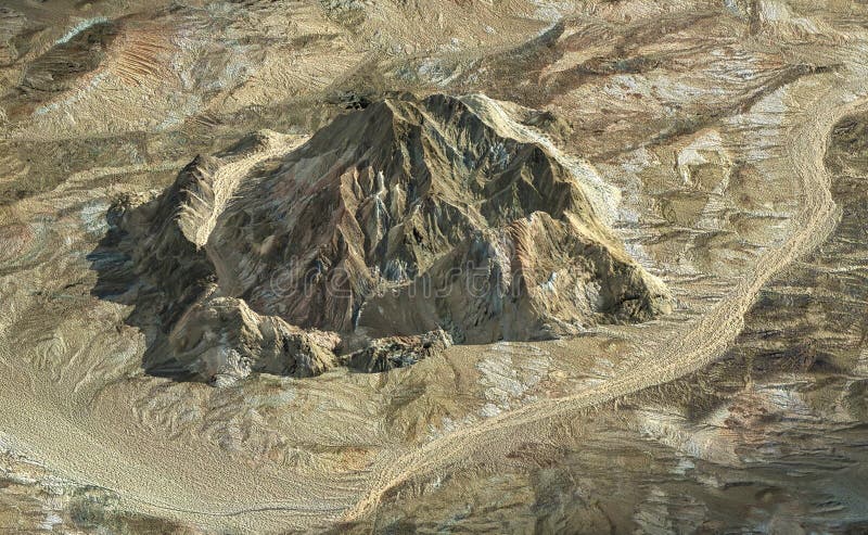 Rock Mountain from Aerial View Stock Image - Image of peak, feature ...
