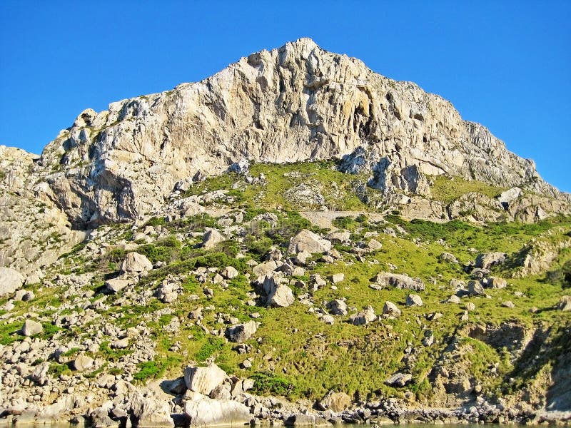 Rock mountain cliff stock photo. Image of landscapes - 74046104