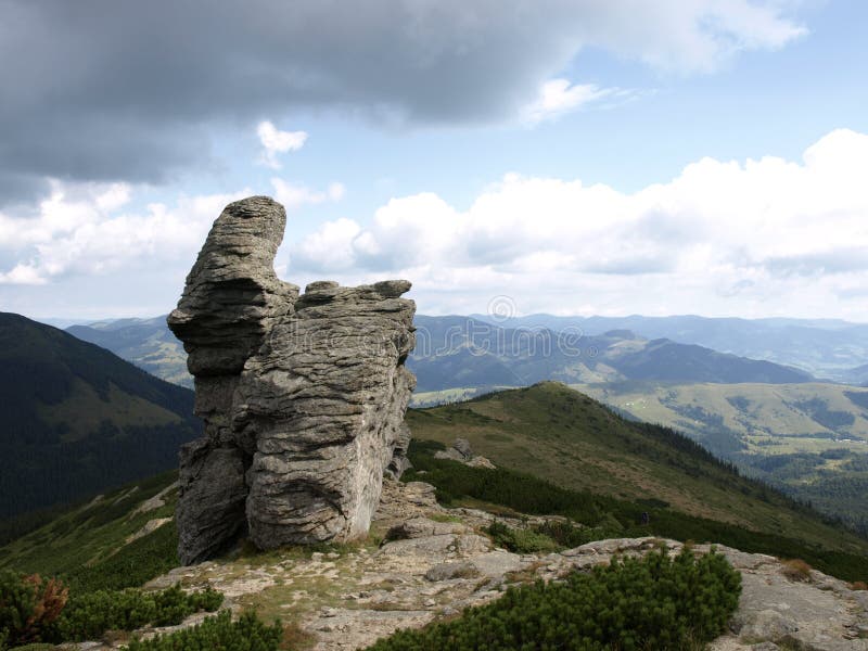 Rock in mountains stock image. Image of perspective, scenic - 20964879