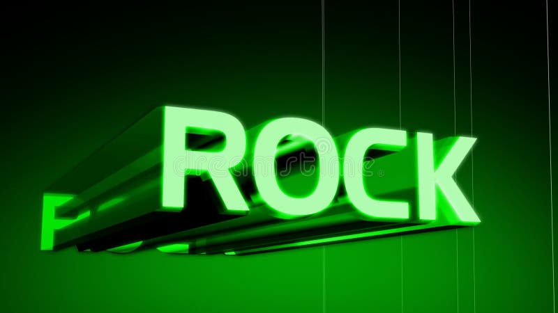 Rock Music Blue Background. Rock Poster with Guitar and Place for Text ...