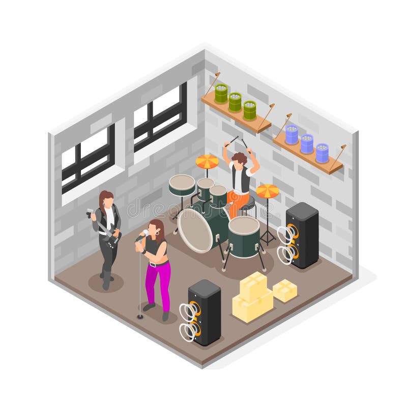 Musician Rehersal Stock Illustrations – 1 Musician Rehersal Stock ...