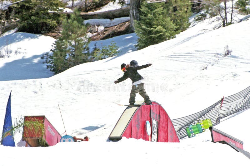 Rock-N-Roll Grind editorial image. Image of snowboarder - 38757695