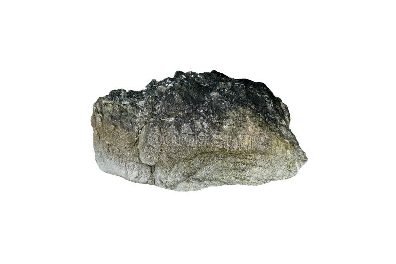 Strange Quartzite Coastal Rock Isolated on White Background. Stone for ...