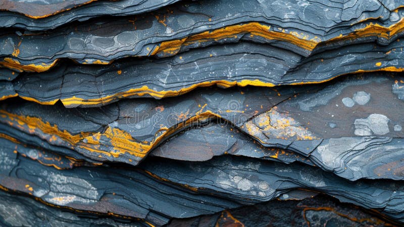 Rock Niche Dark Blue Rough Surface Meteor Mountain Stock Illustration ...