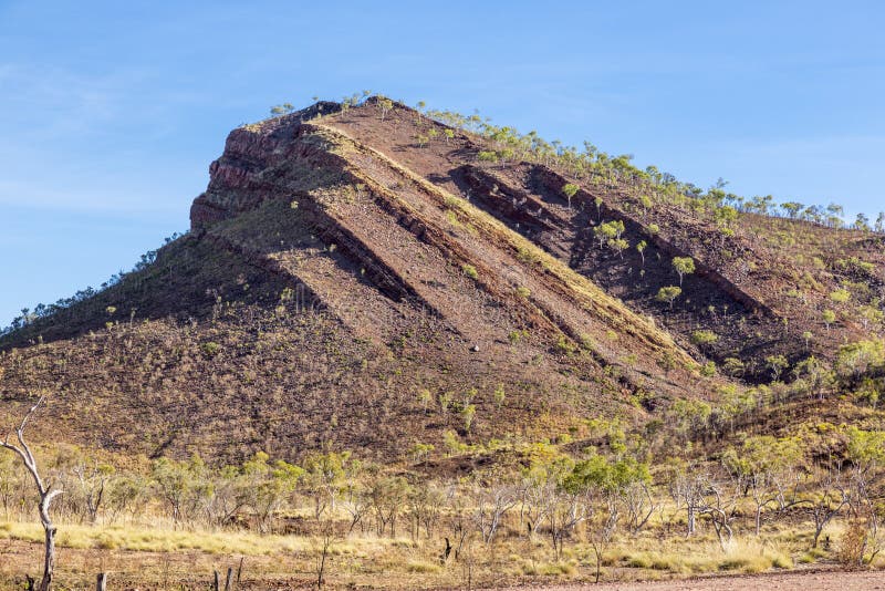 Rock Outcrop Showing the Forces of Nature in Lake Argyle Vicinity Stock ...