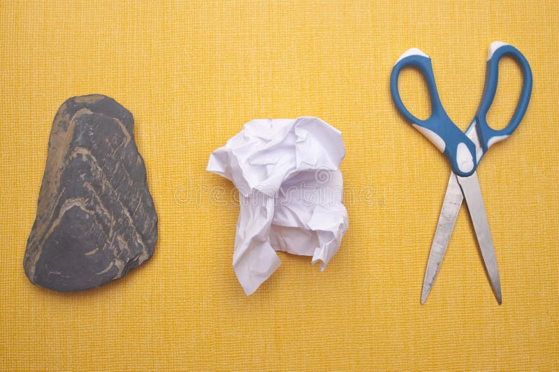 Rock, Paper, Scissors stock photo. Image of solution - 14310146