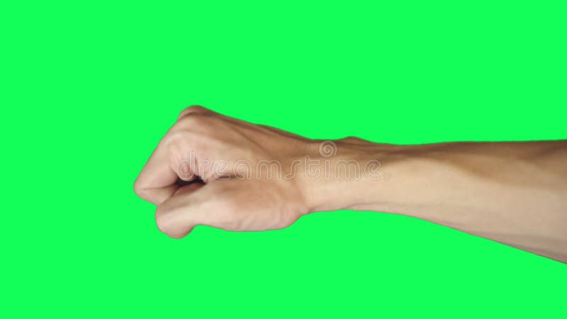 The Rock Paper Scissors Hand Game on Green Screen Stock Footage - Video ...