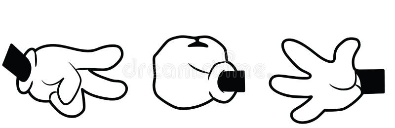 Mickey Mouse Hands Rock Paper Scissors