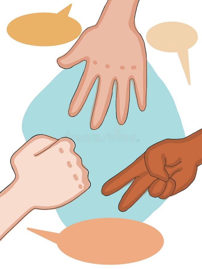 Human Rock Paper Scissors Stock Illustrations – 171 Human Rock Paper ...