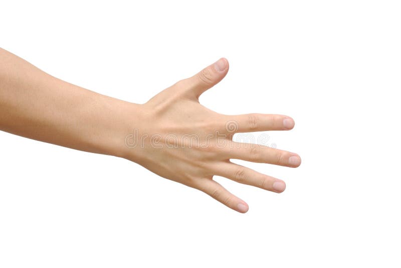 Rock Paper Scissors, Paper Hand Stock Photo - Image of game, conflict ...