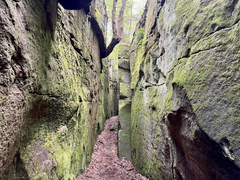 A Rock Passage on the Rock Trail on Fred Wood Trail Stock Photo - Image ...