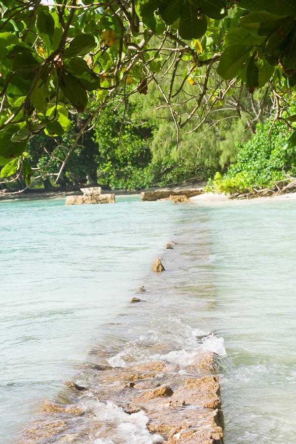 Rock path on island stock photo. Image of rock, person - 10840608