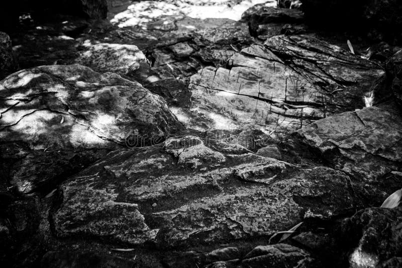 Rock Pattern Black and White Outdoor Stock Photo - Image of nature ...