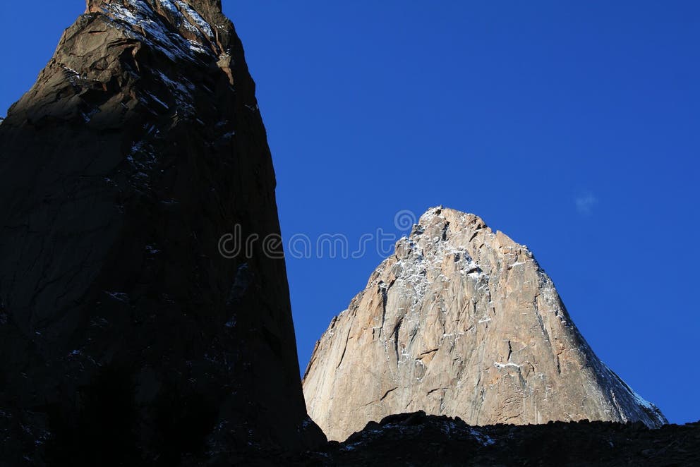 Rock peak stock image. Image of grandeur, natural, blue - 54185487