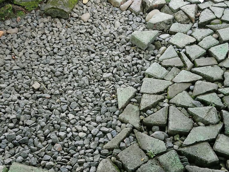Rocks Pebbles and Broken Bricks Stock Photo - Image of rock, bricks ...