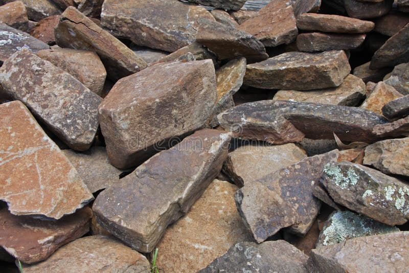 Rock pile stock image. Image of gathered, flat, rock - 20996915