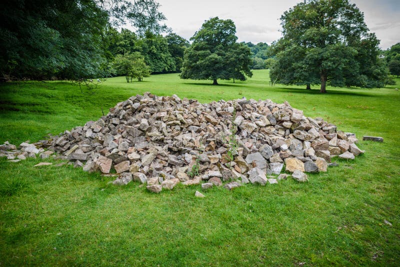 Rock Pile stock photo. Image of green, rock, stone, meadow - 82402738