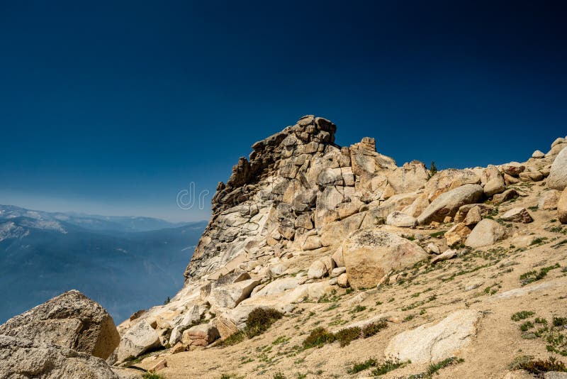 Rock Pile on Ridge Below Alta Peak in Sequoia Stock Image - Image of ...