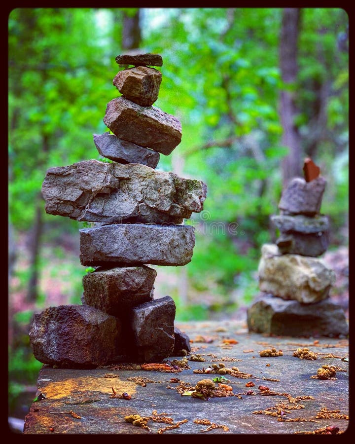 Rock pile stock photo. Image of rock, pile, green, balance - 194903664