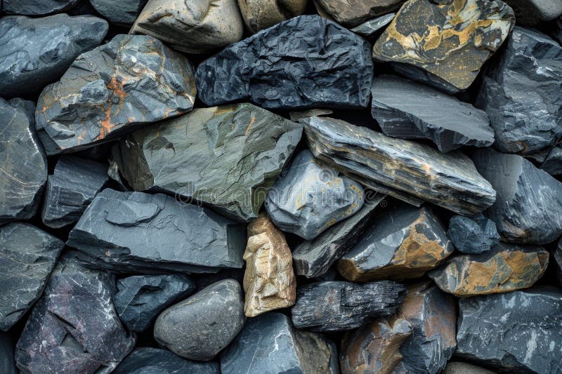 Rock Piles with Uneven Shapes and Textures Stock Photo - Image of ...