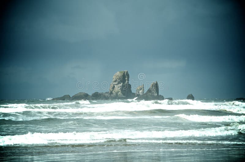 Rock pillar in Ocean stock image. Image of landscape, ocean - 856899