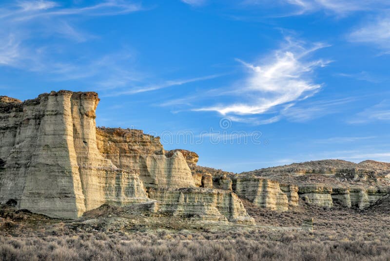 Pillars of Rome Oregon stock photo. Image of valley, sandstone - 25001490