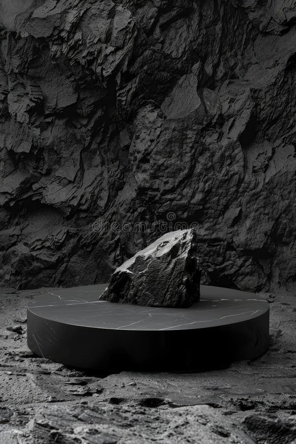 Rock on Platform stock image. Image of ground, generated - 375467033