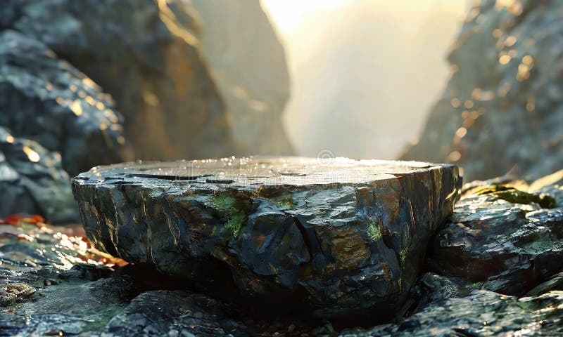 Rock Platform Podium Product Presentation Stock Illustration ...