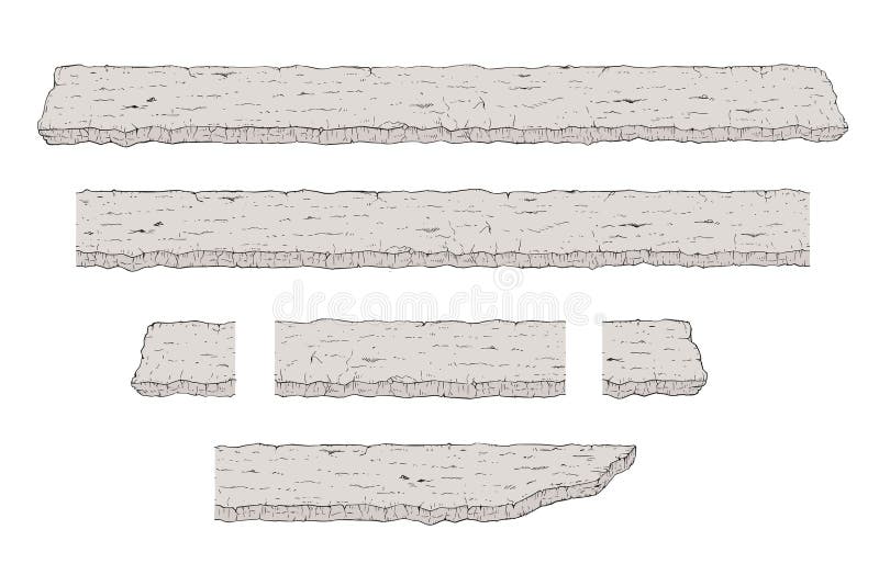 Rock Platform for Video Games Stock Vector - Illustration of desert ...