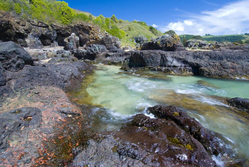 Rock pool stock photo. Image of blue, hippos, recreation - 1580150