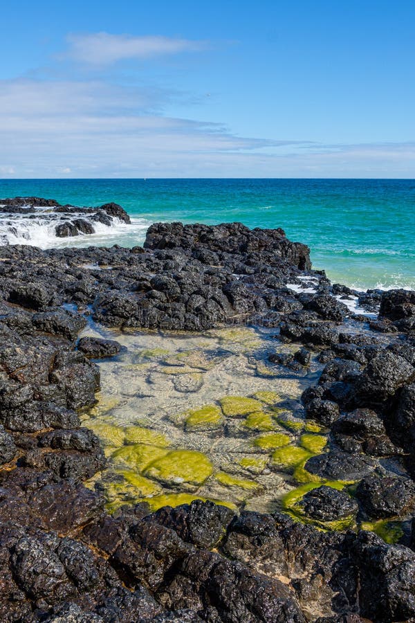 Rock Pool of Basalt in Bunbury, Western Australia, Australia Stock ...