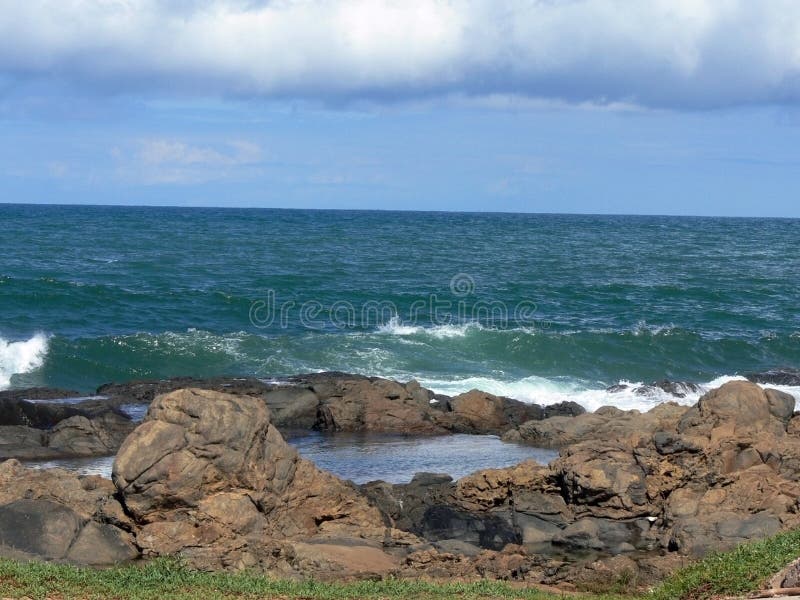 Rock pool and sea stock image. Image of shoreline, formations - 931677