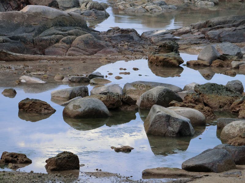 Rock Pools stock image. Image of rock, leisure, outdoors - 90644215